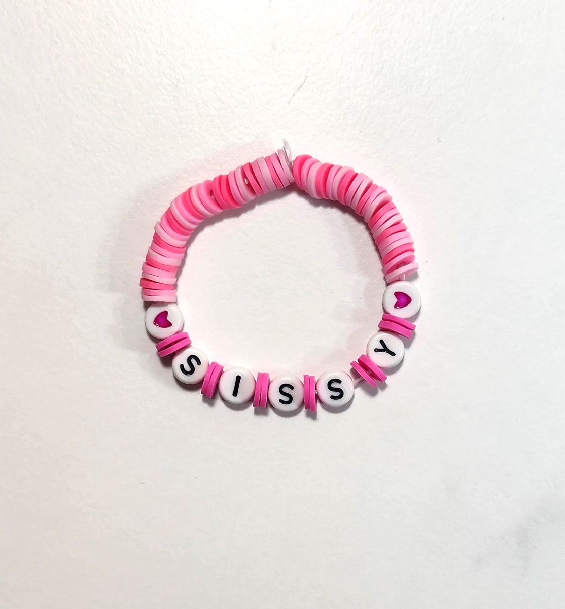 Sissy Pink Clay Beaded Bracelet Dress-Up Adult By LPD – Leanne's Pretty ...